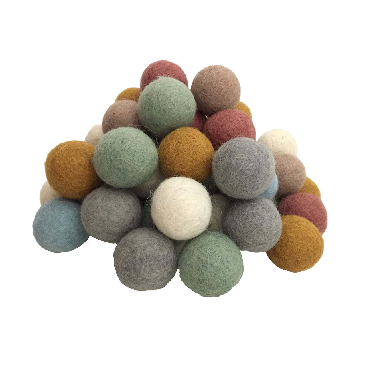 Small Earth Colors Wool Balls – Kodo Kids